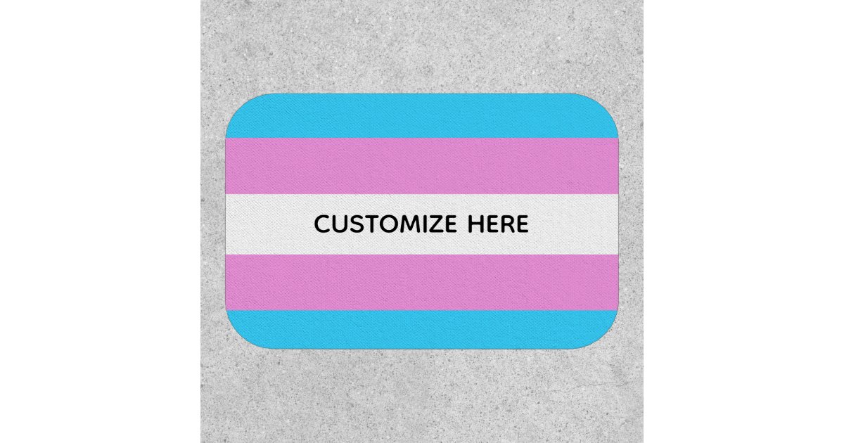 Custom Transgender Pride Flag Patch | Zazzle