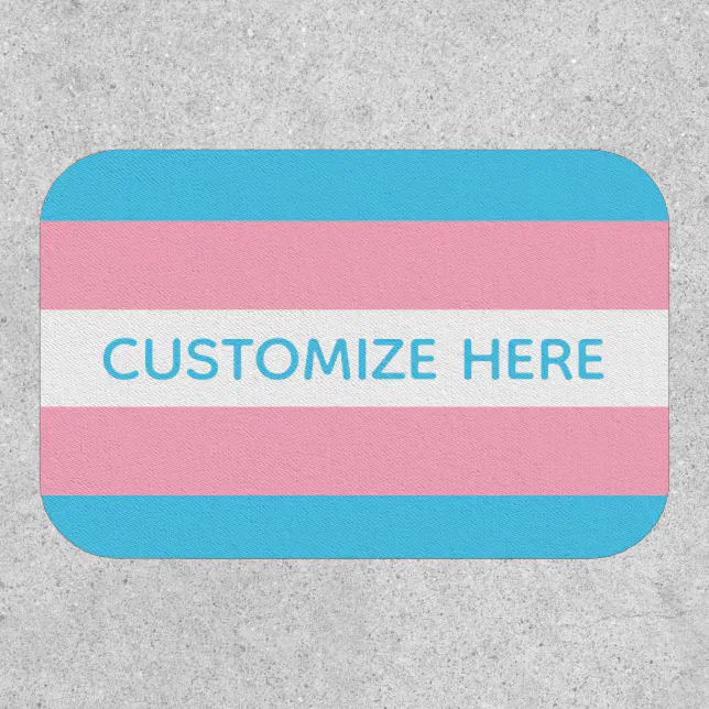 Custom Transgender Pride Flag Patch | Zazzle