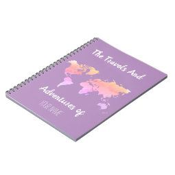 Custom Travel-Inspired Notebook | Zazzle