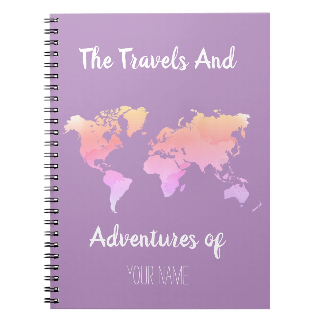 Custom Travel-Inspired Notebook | Zazzle