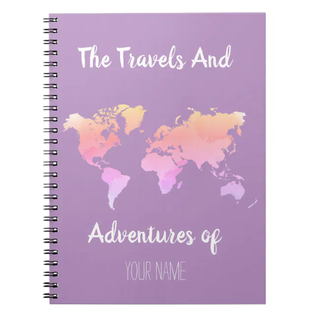 Custom Travel-Inspired Notebook | Zazzle