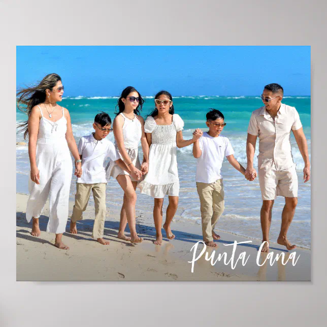 Custom Travel Memory Family Photo Poster | Zazzle