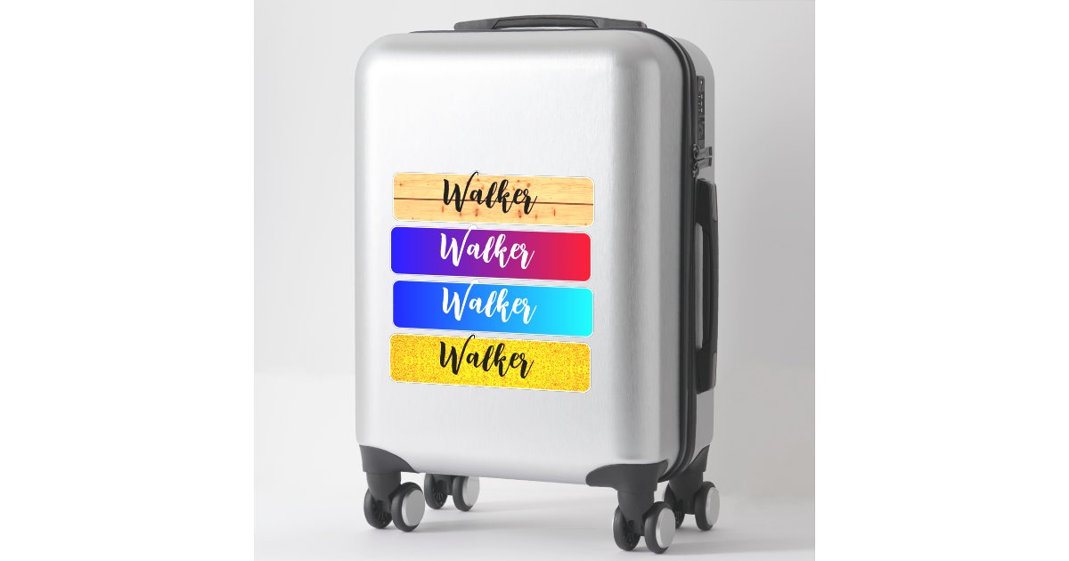 Custom Travel Name, Cool Unique Suitcase Stickers | Zazzle