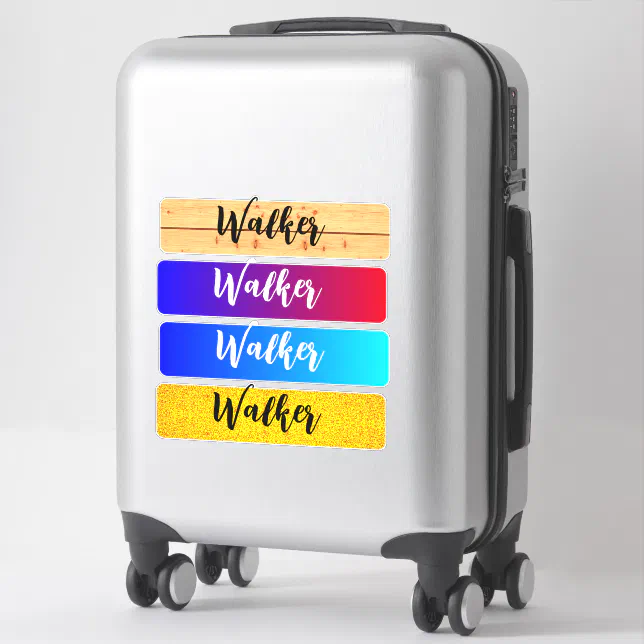 Custom Travel Name, Cool Unique Suitcase Stickers | Zazzle