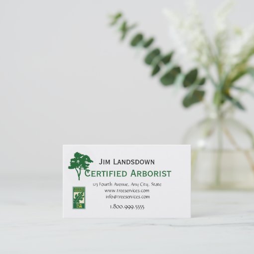 Custom Tree Arborist Business Card | Zazzle