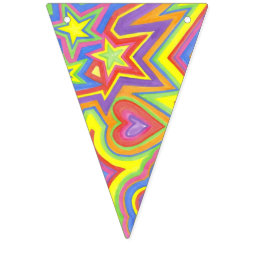 Custom Triangle Party Bunting Banner "Happy" | Zazzle
