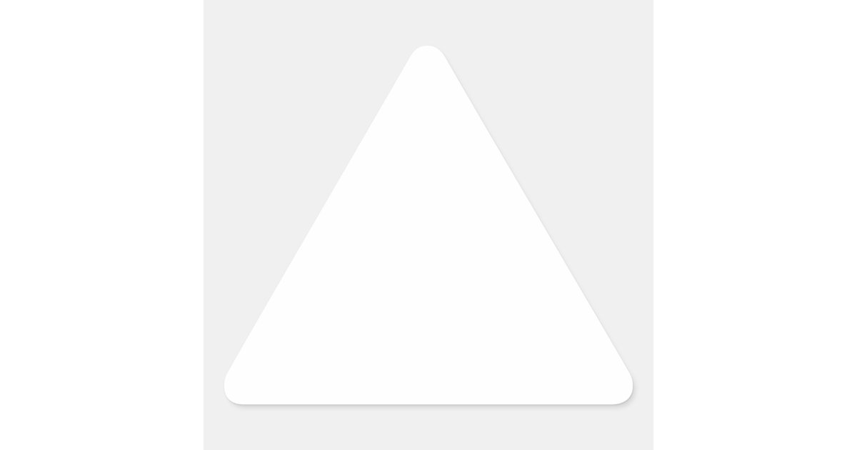Custom Triangle Sticker | Zazzle.com