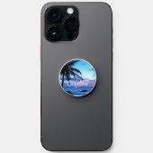 Custom Tropical Island Beach Ocean Sunset Photo PopSocket | Zazzle