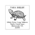 Custom Turtle Extra Long Return Address Rubber Stamp | Zazzle