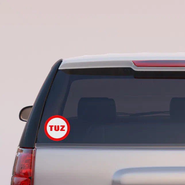 Custom Tuz Funny Arabic Bumper Window Car Sticker | Zazzle