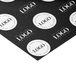 Custom Two Logo Step and Repeat Business Company Tissue Paper | Zazzle