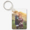 Custom Two Photo Double Sided Aluminum Keychain | Zazzle