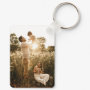 Custom Two Photo Double Sided Aluminum Keychain | Zazzle