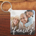 Custom Two Photo Double Sided Family Photo Keychain | Zazzle
