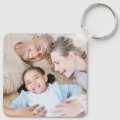 Custom Two Photo Double Sided Family Photo Keychain | Zazzle