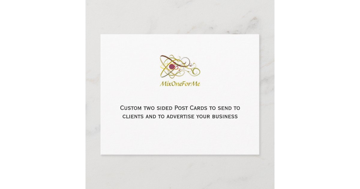 Custom Two Sided Post Cards | Zazzle
