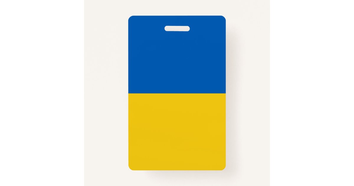 Custom Ukraine Flag Badge | Zazzle