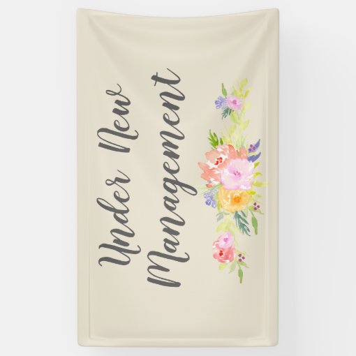 Custom Under New Management Business Banner | Zazzle