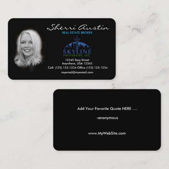 Custom, Unique, Elegant, Photo Real Estate Card ! | Zazzle.com