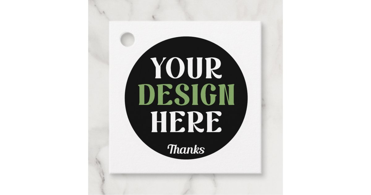 custom, unique, sleek & minimalist hershey®'s kiss favor tags | Zazzle