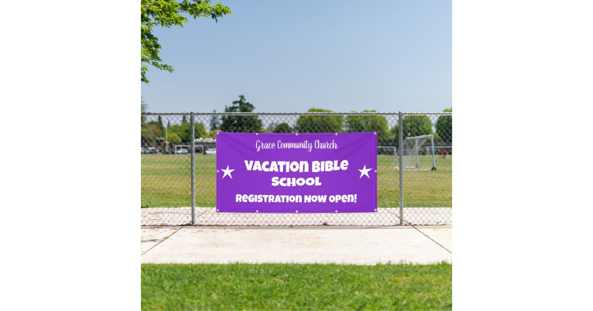Custom Vacation Bible School Banner | Zazzle
