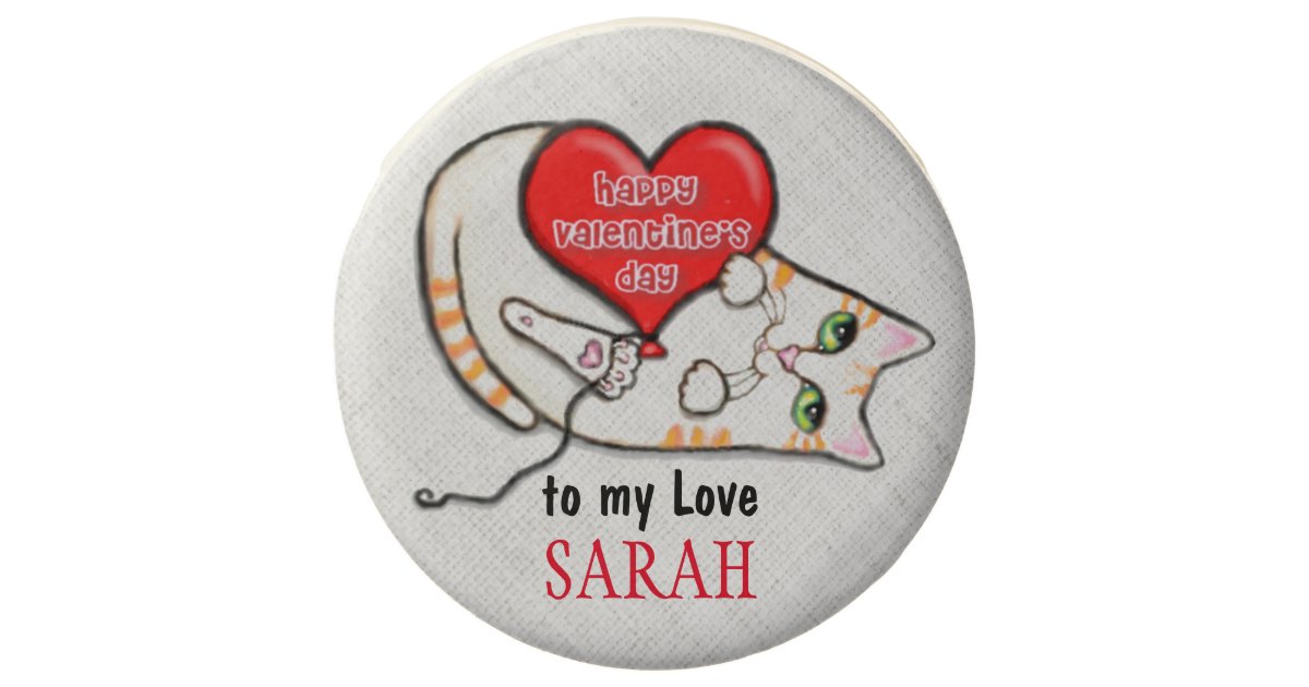 Custom Valentine's Day Tabby Cat Oreo® Cookies | Zazzle