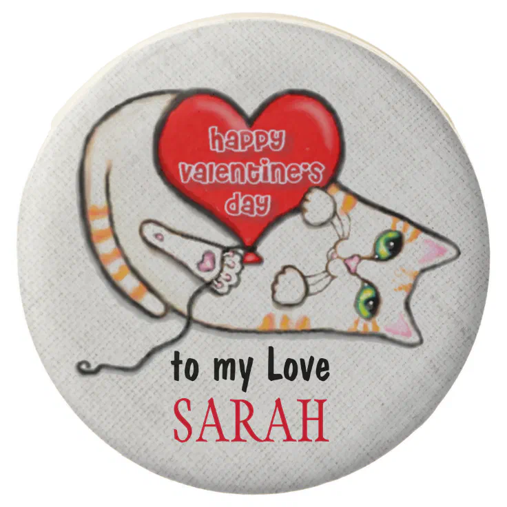 Custom Valentine's Day Tabby Cat Oreo® Cookies | Zazzle