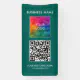 Custom Vertical Modern Outdoor QR Code Business Banner | Zazzle