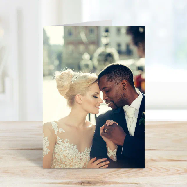 Custom Vertical Photo Greeting Cards | Zazzle
