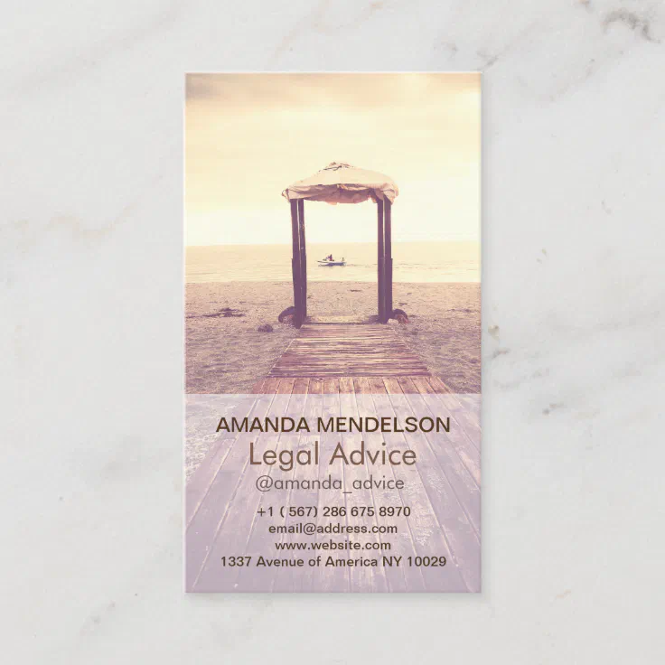 Custom Vertical photography overlay template Business Card | Zazzle