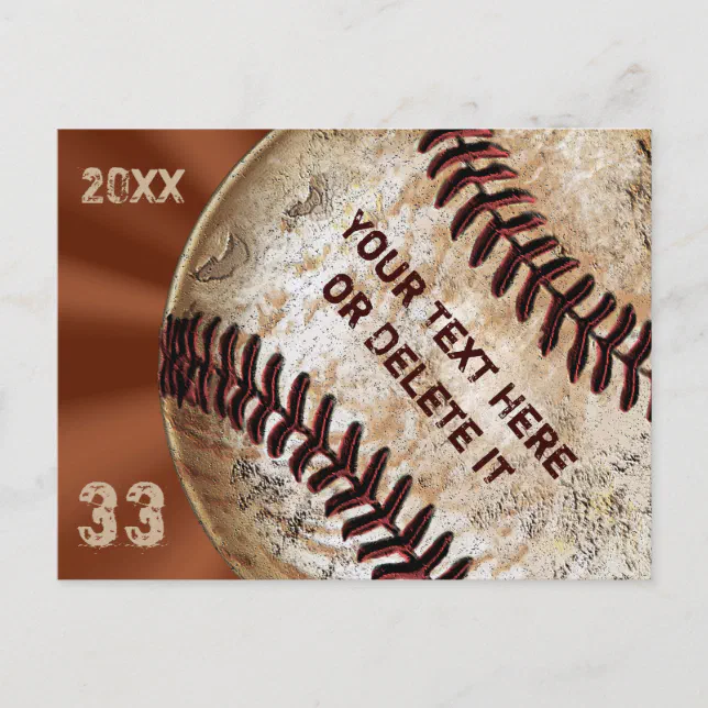 Custom Vintage Baseball Post Cards Invitations | Zazzle
