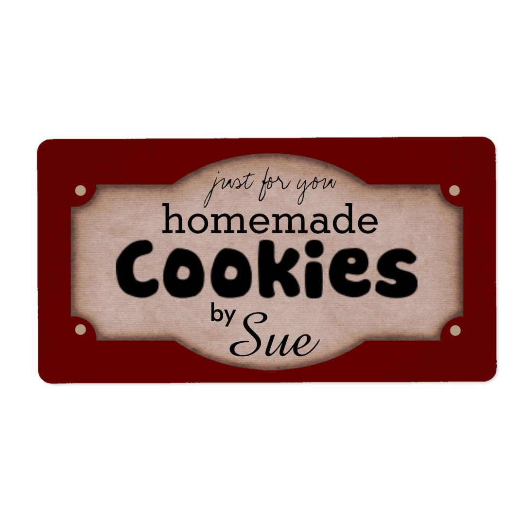 Custom Vintage Cookie Giving Labels | Zazzle