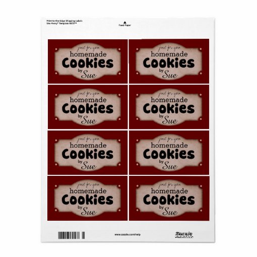 Custom Vintage Cookie Giving Labels | Zazzle