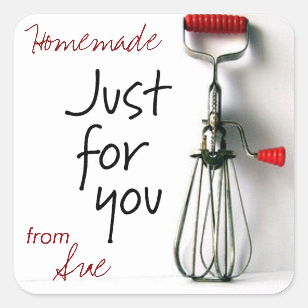 Custom Vintage "Just for You" Stickers | Zazzle