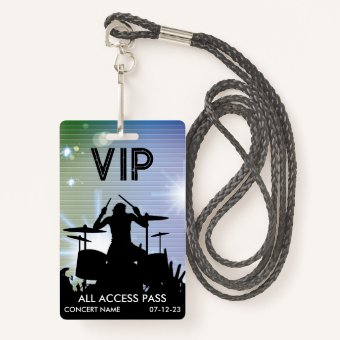Custom VIP All Access Concert Badge | Zazzle
