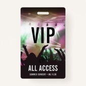 Custom VIP All Access Concert Badge | Zazzle