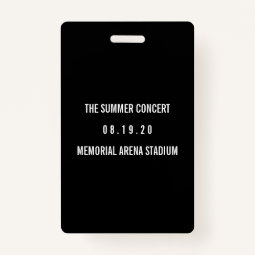 Custom VIP All Access Concert Badge | Zazzle