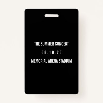 Custom VIP All Access Concert Badge | Zazzle