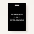 Custom VIP All Access Concert Badge | Zazzle