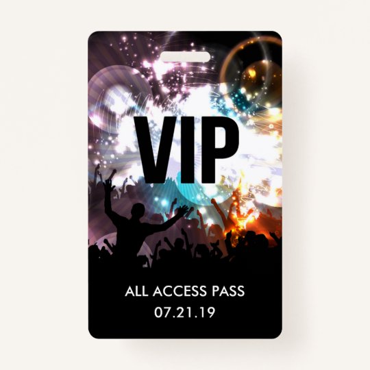 Custom VIP All Access Concert Badge Invitation | Zazzle.com