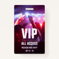 Custom VIP All Access Concert Pass Badge | Zazzle