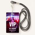 Custom VIP All Access Concert Pass Badge | Zazzle