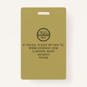 Custom VIP All Access Event Barcode Logo Gold Badge | Zazzle