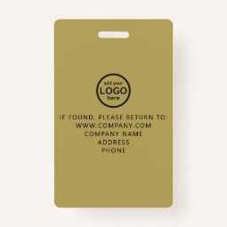 Custom VIP All Access Event Barcode Logo Gold Badge | Zazzle