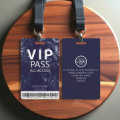 Custom VIP All Access Event Barcode Logo Gold Badge | Zazzle