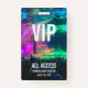Custom VIP All Access Pass Concert Badge | Zazzle
