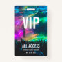 Custom VIP All Access Pass Concert Badge | Zazzle