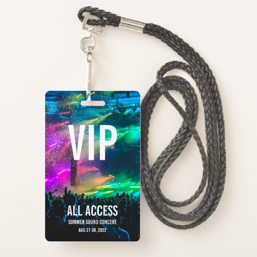 Custom VIP All Access Pass Concert Badge | Zazzle Custom VIP All Access Pass Concert Badge | Zazzle
