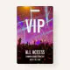 Custom VIP All Access Pass Concert Badge | Zazzle
