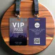 Custom VIP All Access QR Code Event Badge | Zazzle